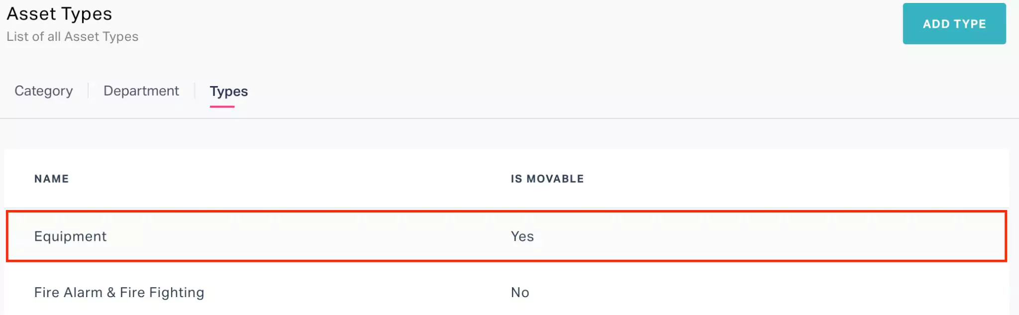Adding Types | Facilio Documentation