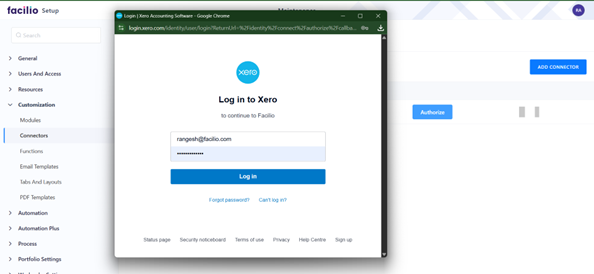 Xero Integration for Facilio | Facilio Documentation