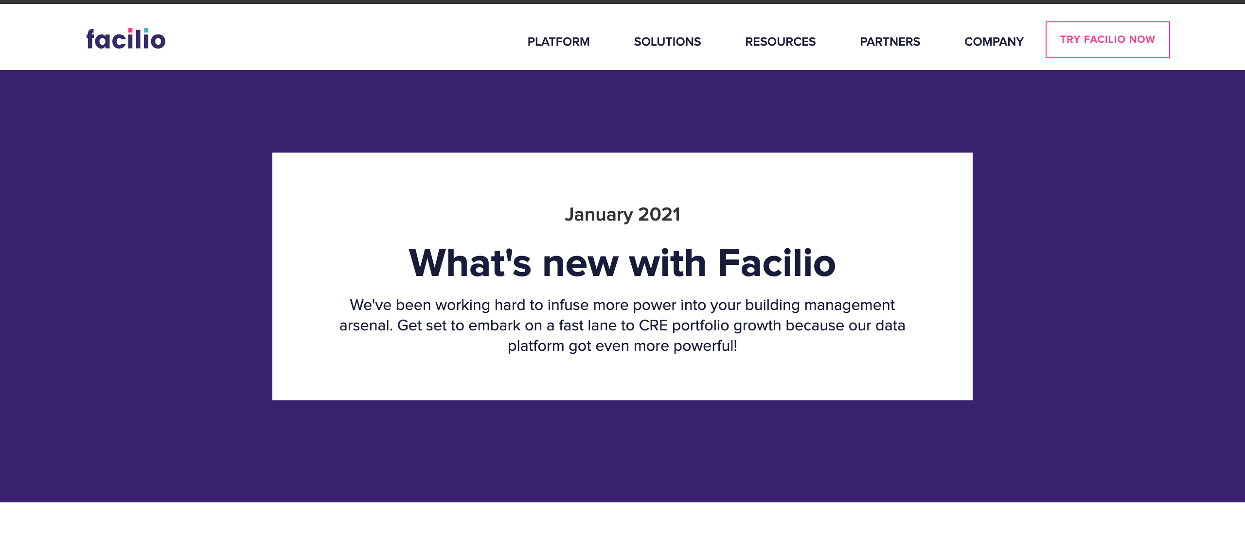 January 2021 Product Updates | Facilio