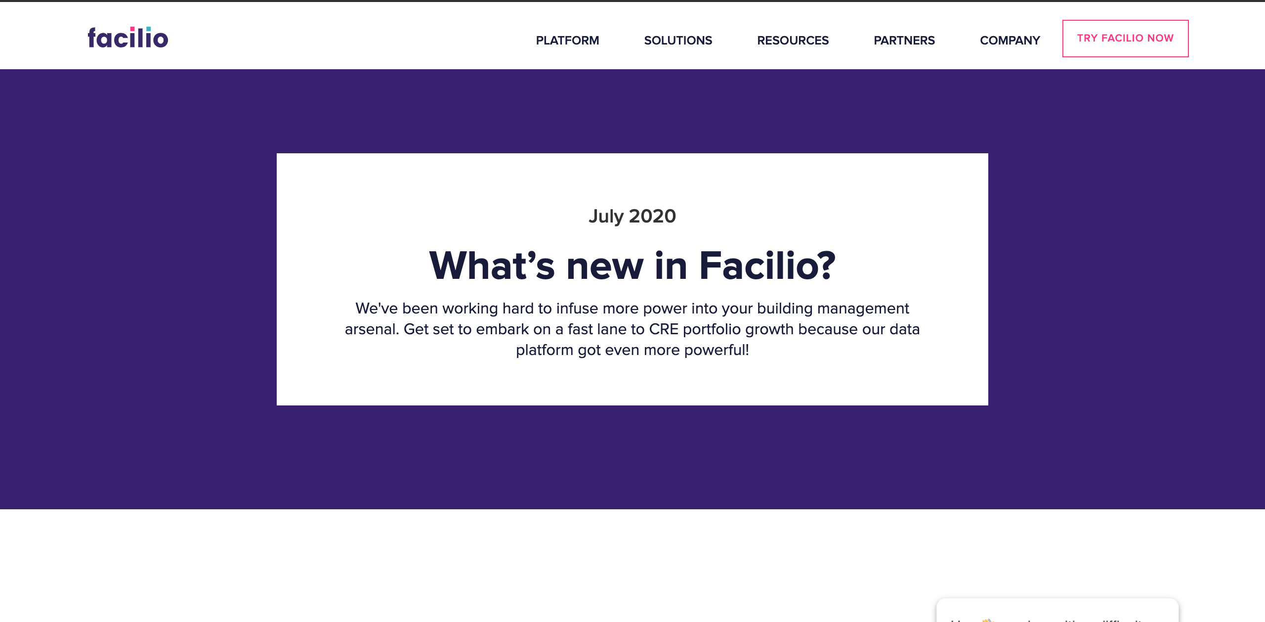 July 2020 Product Updates | Facilio