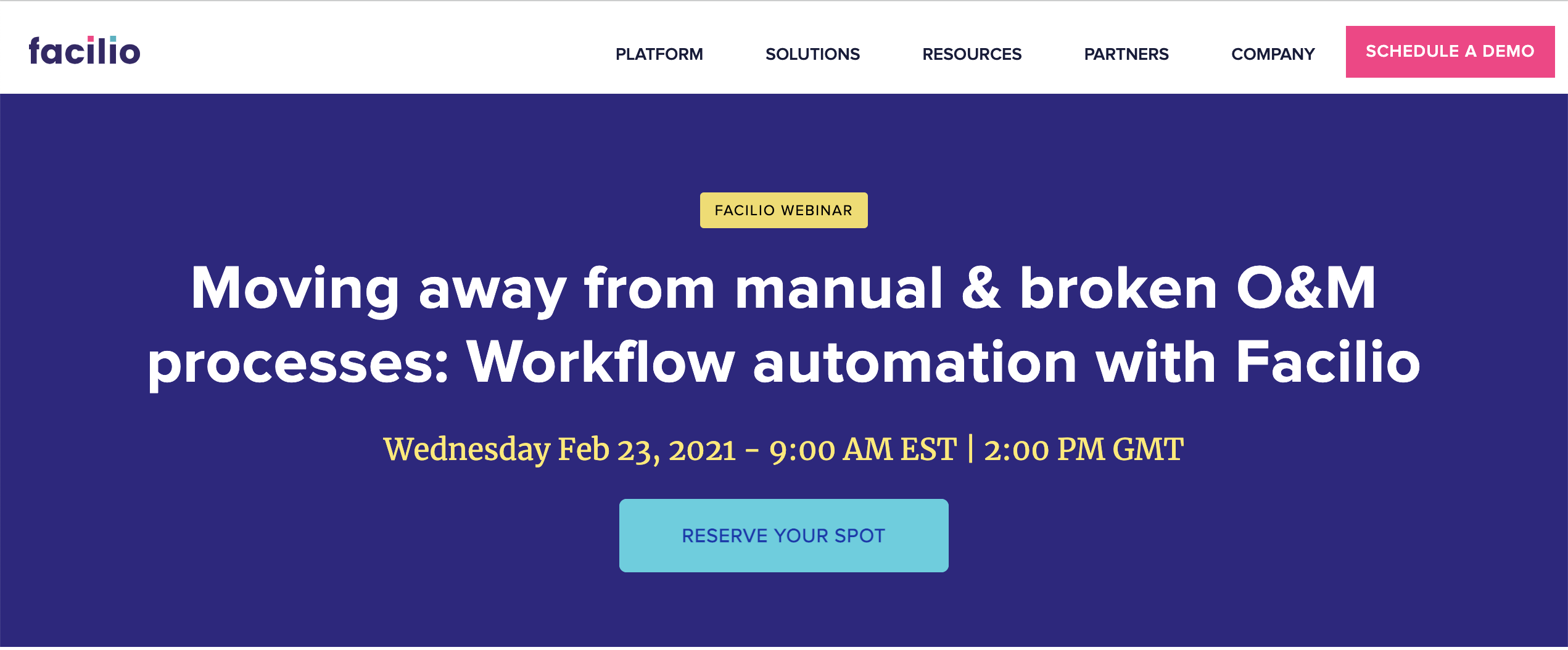Automating Operations & Maintenance Workflows | Facilio Webinar